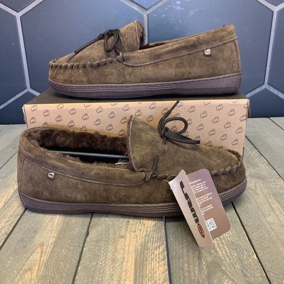 Lamo | Shoes | Mens Lamo Moc P2m Chocolate Slippers Moccasin Loafer ...